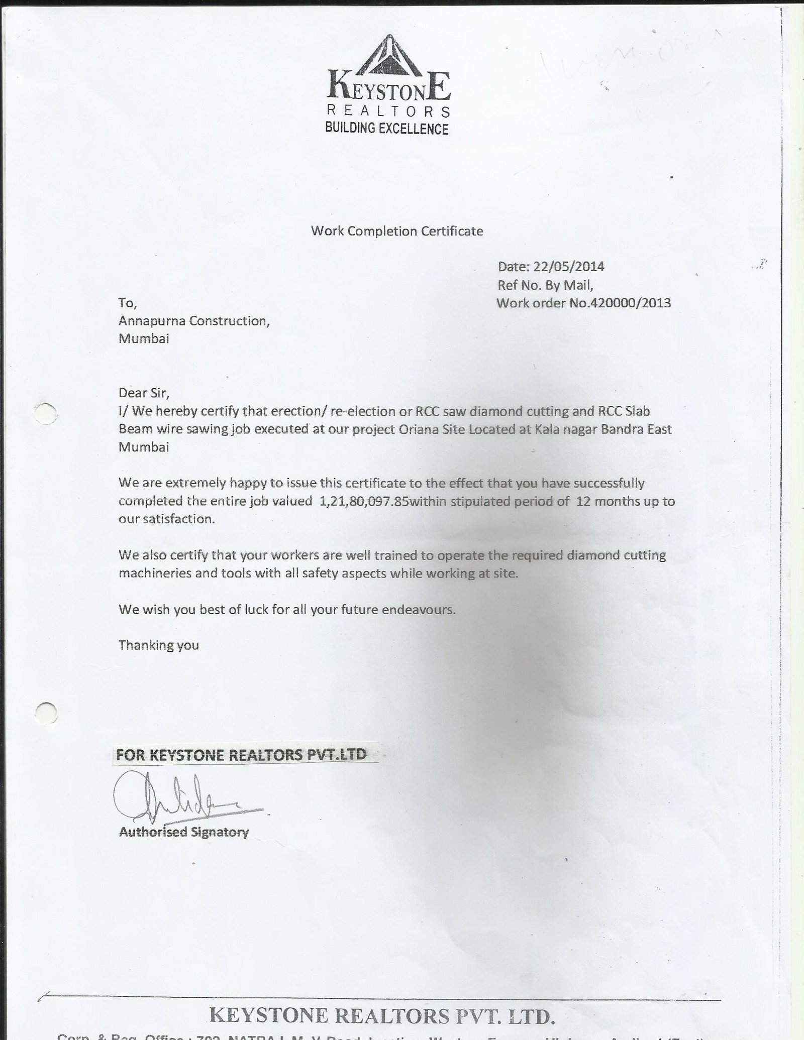 Certificates